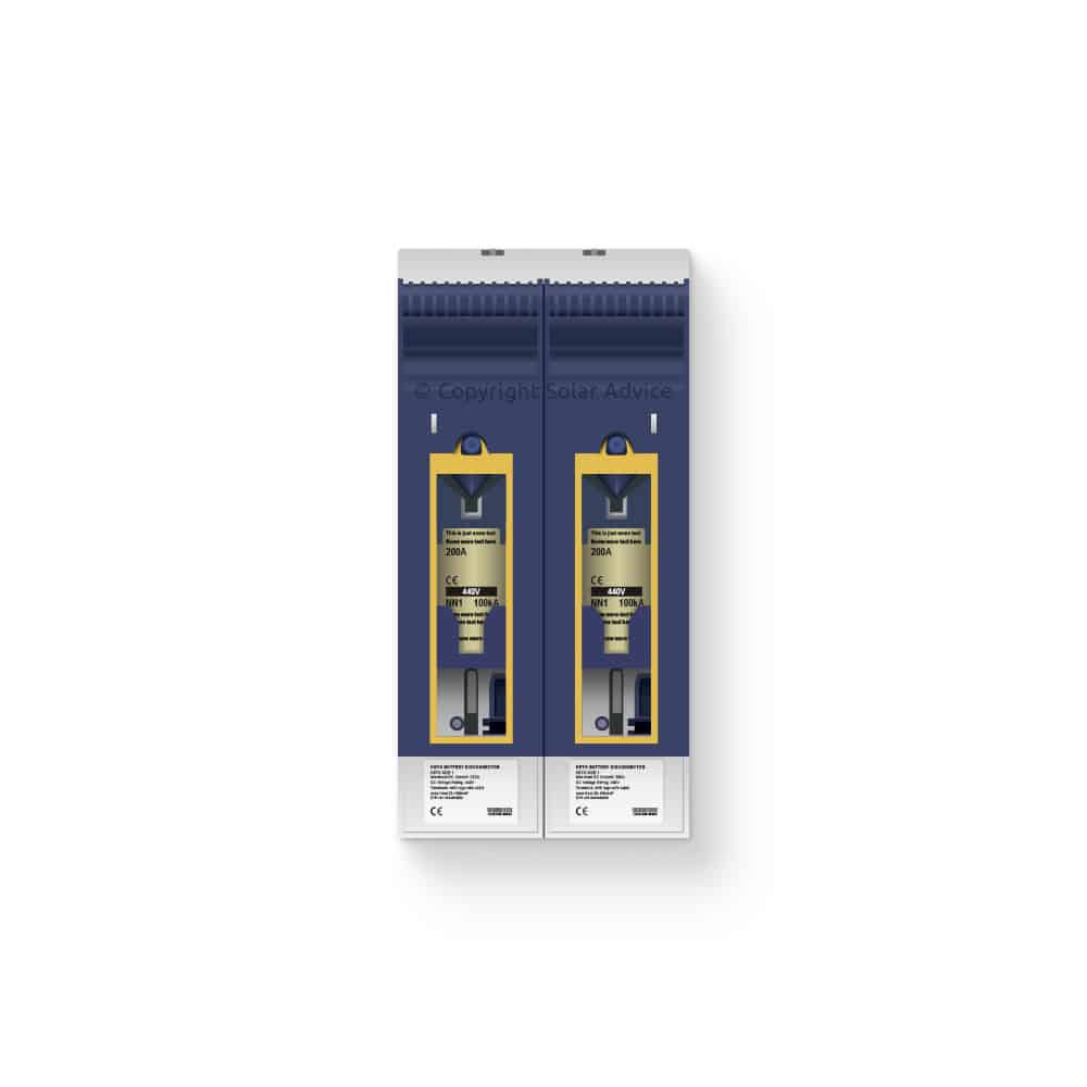 KETO Battery Disconnector with 200A Fuses - Solar Advice KETO Battery Disconnector with 200A Fuses - Solar Advice